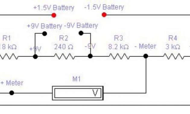 1.5V and 9V Battery Tester | Electronic Schematic Diagram