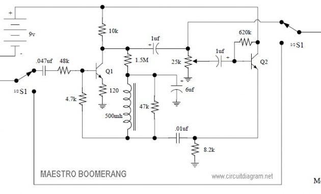 wah-wah circuit | Electronic Schematic Diagram