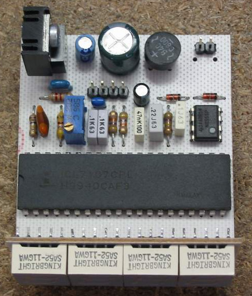 Digital DC Voltmeter based ICL7107 Chip | Electronic Schematic Diagram