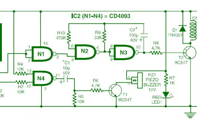 Car Audio System Anti Theft Security | Electronic Schematic Diagram