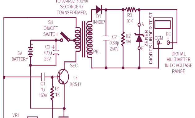 Diode Zener Tester | Electronic Schematic Diagram